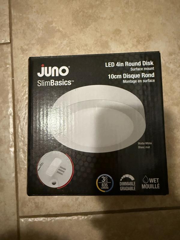 Juno JSBC Matte White 6-in 1000 -Lumens Switchable white Round Dimmable ...