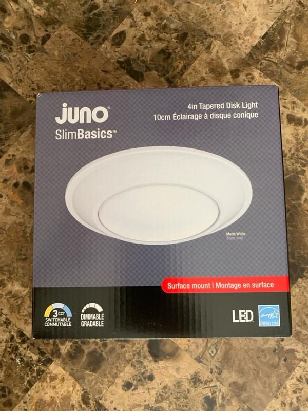 Juno JSBT 6-in White LED Flush Mount Light ENERGY STAR (6-Pack ...
