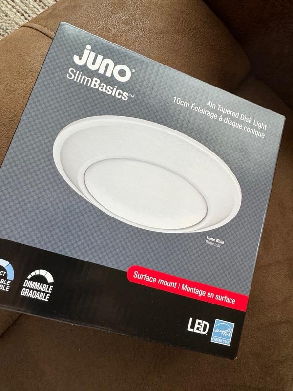 Juno JSBT 6-in White LED Flush Mount Light ENERGY STAR (6-Pack ...