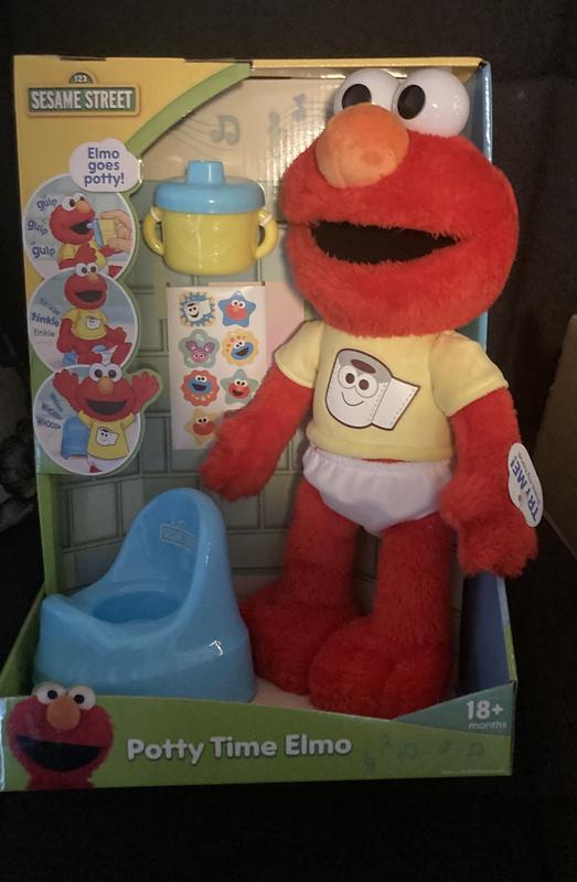 Potty Time Elmo Toy Sesame Street Potty Time Elmo Plush | BIG W