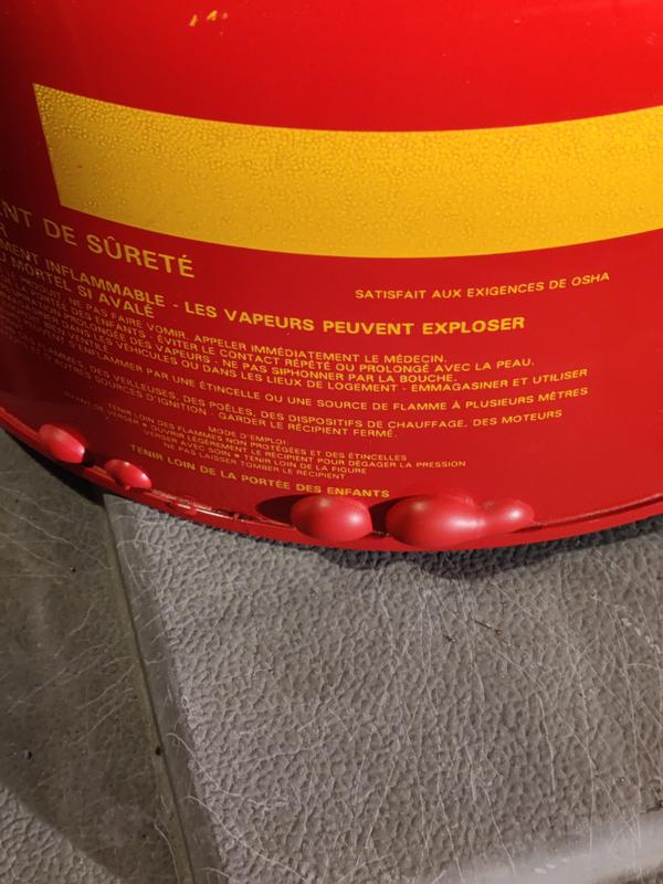 Eagle 2.5 Gallon Type I Red Safety Gas Can for Gasoline with Flame ...