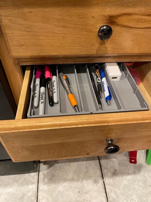 Maxx Blast 3-Drawers Black Plastic Storage Drawer 2.65-in H x 9.8-in W ...