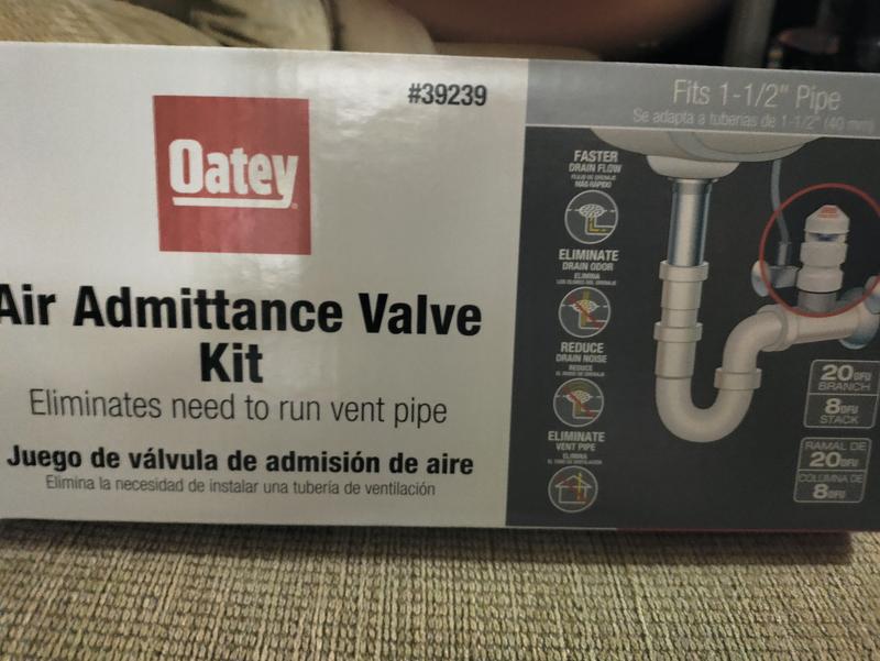 Oatey Sure-Vent 1-1/2-in. x 2-in. Air Admittance Valve Installation ...