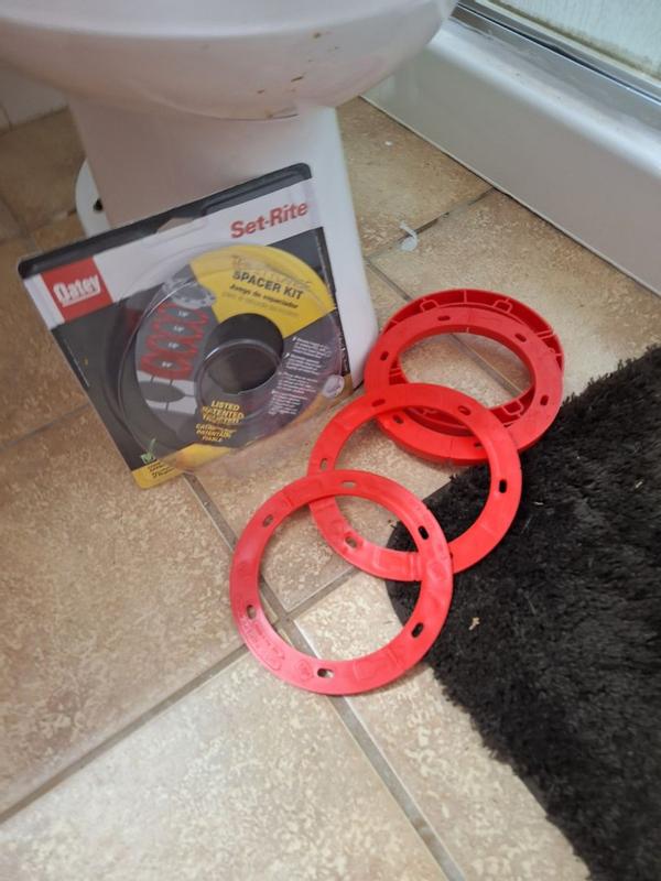Oatey Set-Rite 7.13-in Red Plastic Toilet Flange Spacer Kit 434064 at ...