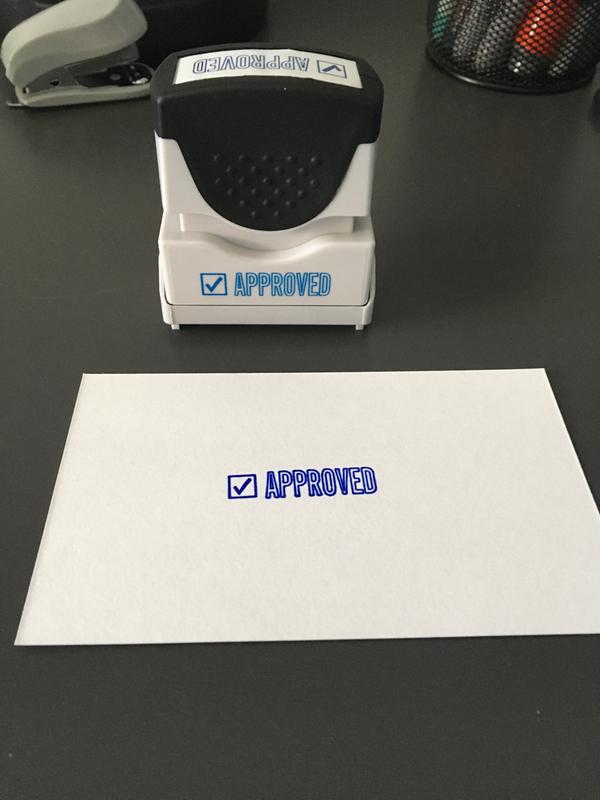 AccuStamp2 Approved Stamp Shutter Pre Inked One Color APPROVED Stamp 12 ...