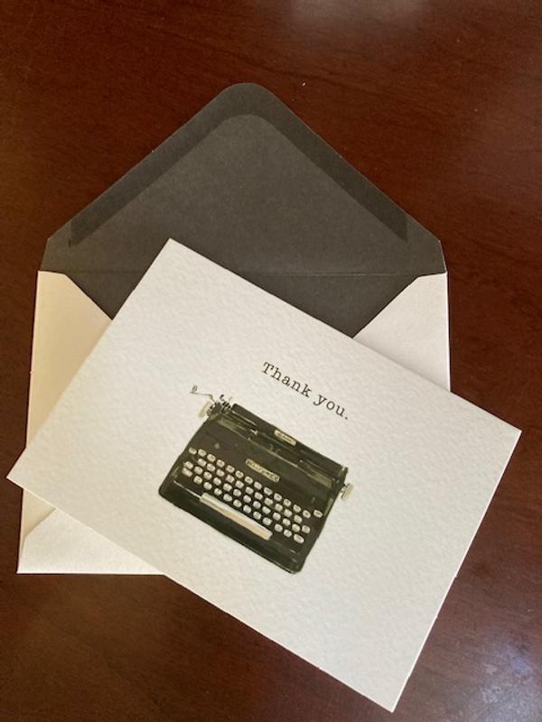 Punch Studio Decorative Note Cards With Envelopes 3 12 x 5 Typewriter ...