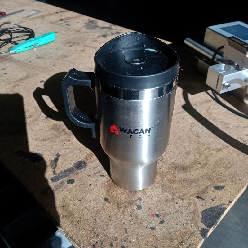 Brentwood Electric Coffee Mug With Wire Car Plug 16 Oz. Silver - Office ...