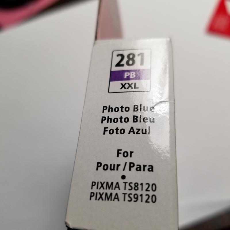 Canon CLI 281 ChromaLife 100 Photo Blue Extra High Yield Ink Tank ...