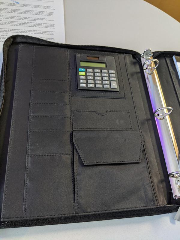 Cambridge City Microfiber Zipper 3 Ring Binder 1 Round Rings BlackGray ...