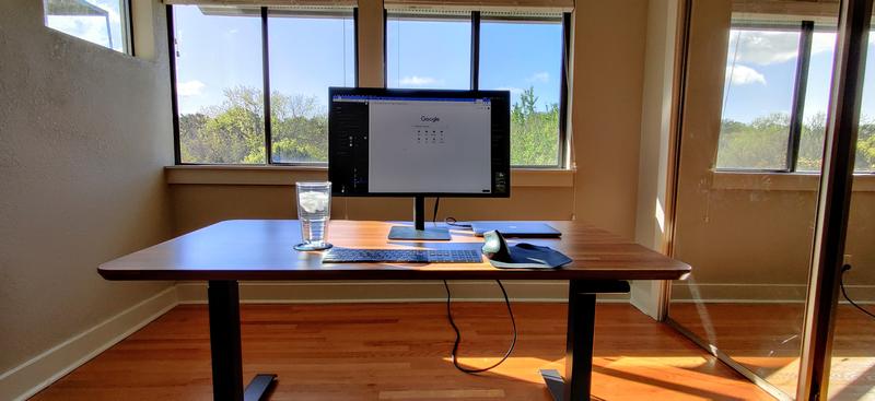 Vari Electric 60 W Standing Desk Butcher Block - Office Depot