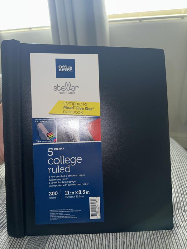 Office Depot Brand Stellar Notebook With Spine Cover 8 12 x 11 5 ...
