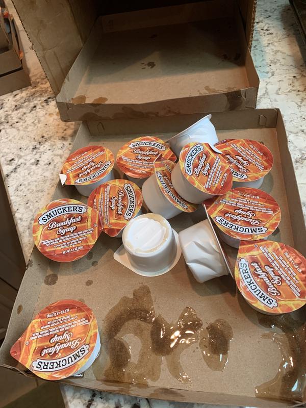 Smuckers Single Serve Breakfast Syrup Packs 1.4 Oz Case Of 100 Packs ...