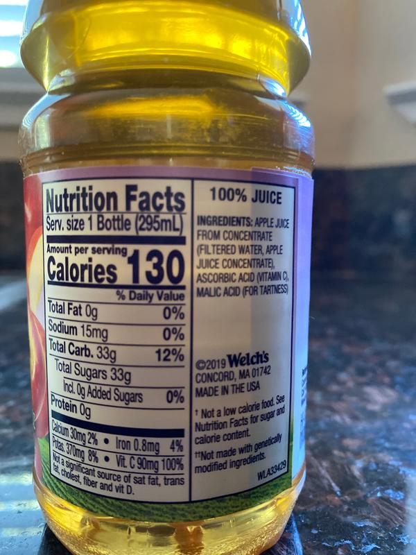 Welch S Apple Juice Nutrition Facts | Besto Blog
