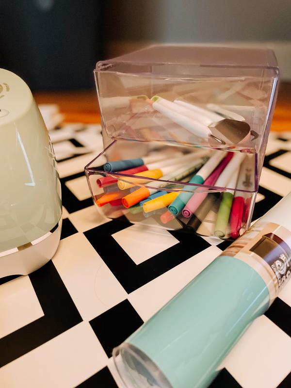 Deflecto Stackable Cube With 2 Drawers 6 H x 6 W x 7 18 D Clear ...