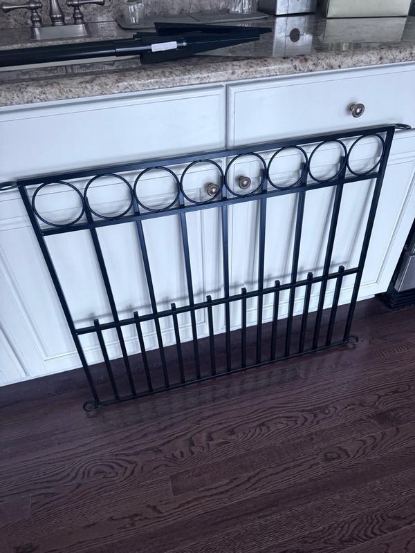 YARDLINK Ambrose 2-ft H x 4-ft W Black Powder Coated Steel No Dig Walk ...