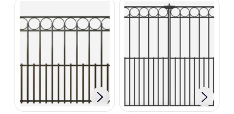 YARDLINK Ambrose 2-ft H x 4-ft W Black Powder Coated Steel No Dig ...