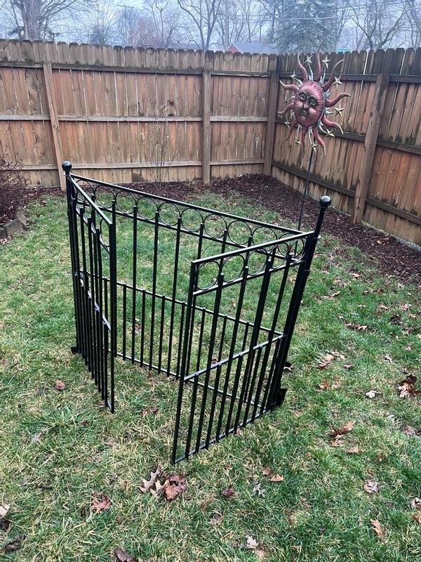 YARDLINK Grand Ambrose 3-ft H x 4-ft W Powder Coated Galvanized Steel ...