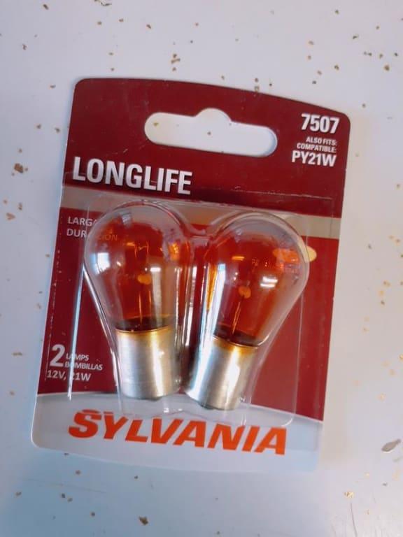 SYLVANIA 7507 LongLife Incandescent Auxiliary Lighting Bulbs, White, 2 ...