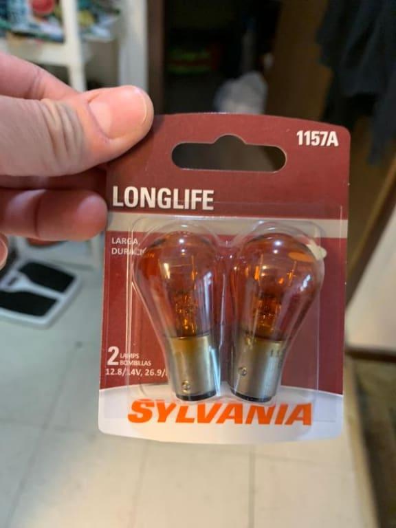 SYLVANIA 1157A LongLife Incandescent Auxiliary Lighting Bulbs, White, 2 ...