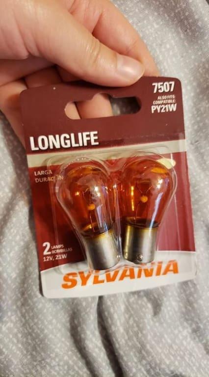 SYLVANIA 7507 LongLife Incandescent Auxiliary Lighting Bulbs, White, 2 ...