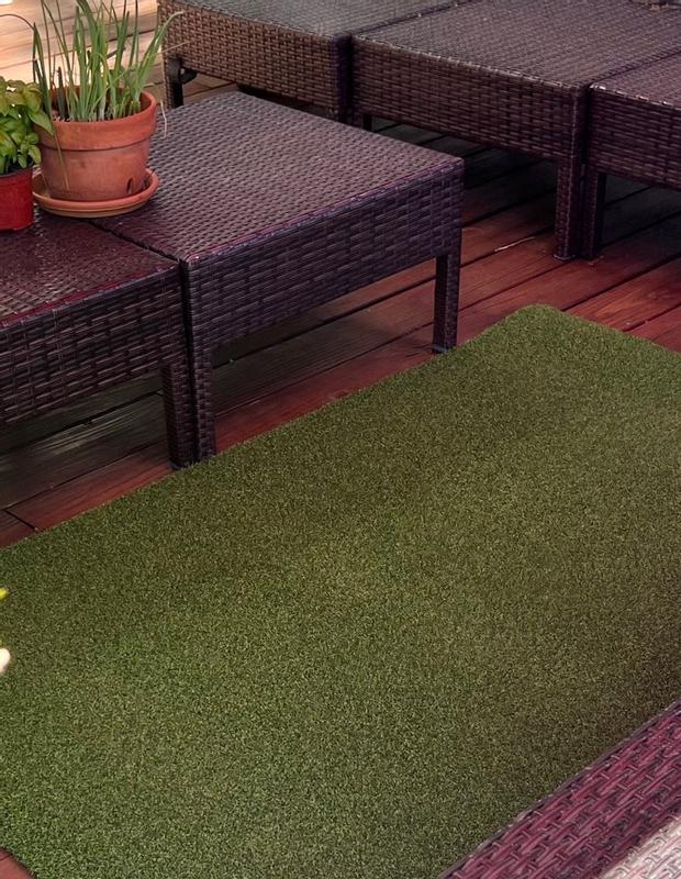 Ottomanson Putting Green Turf Rug Golf Hitting Mat 3-ft x 13-ft ...