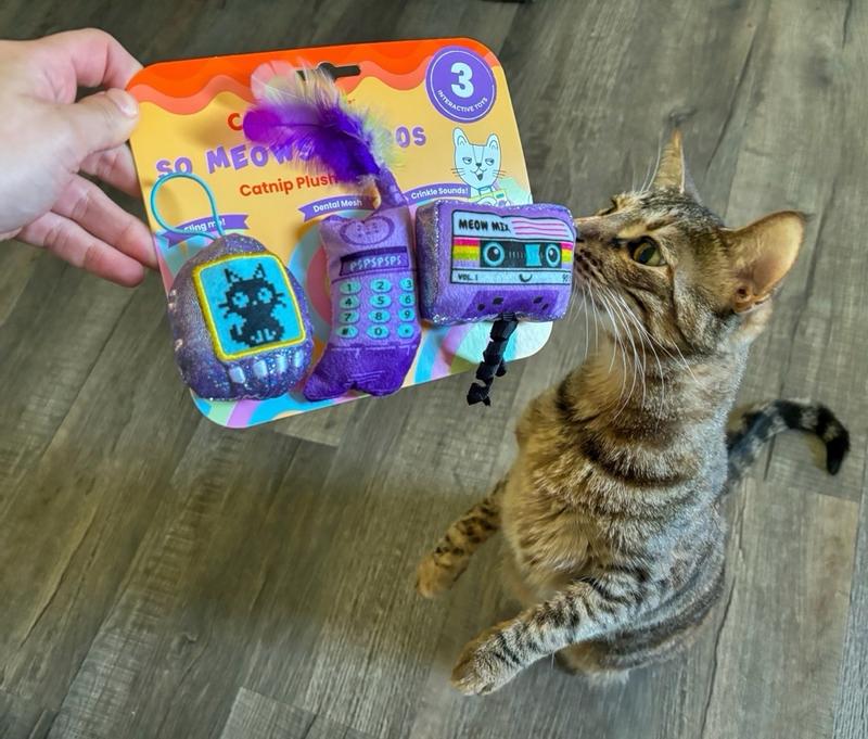 Catstages So Meowsome 90s Plush Catnip Blend Cat Toys, Pack of 3 | Petco