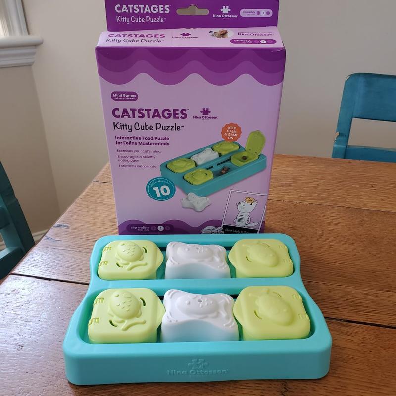 Catstages Interactive Kitty Cube & Treat Puzzle Toy