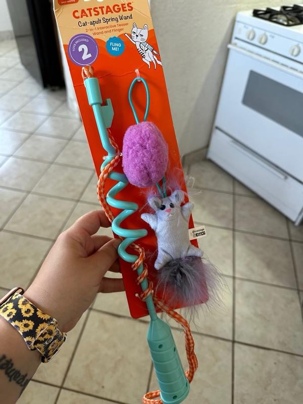Catstages Cat-apult Spring Wand Teaser Wand Toy for Cats | Petco