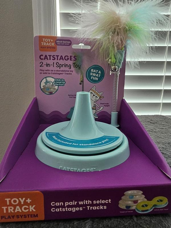 Catstages 2-in-1 Spring Toy and Ball Track Topper, 3 Ct. | Petco