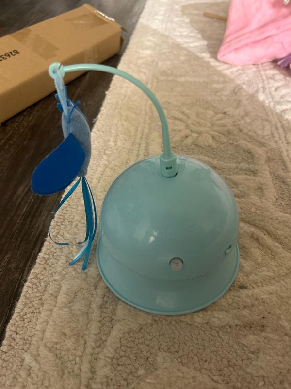 Catstages Blue 2-in-1 Electronic Flutter Dome Interactive Cat Toy and ...