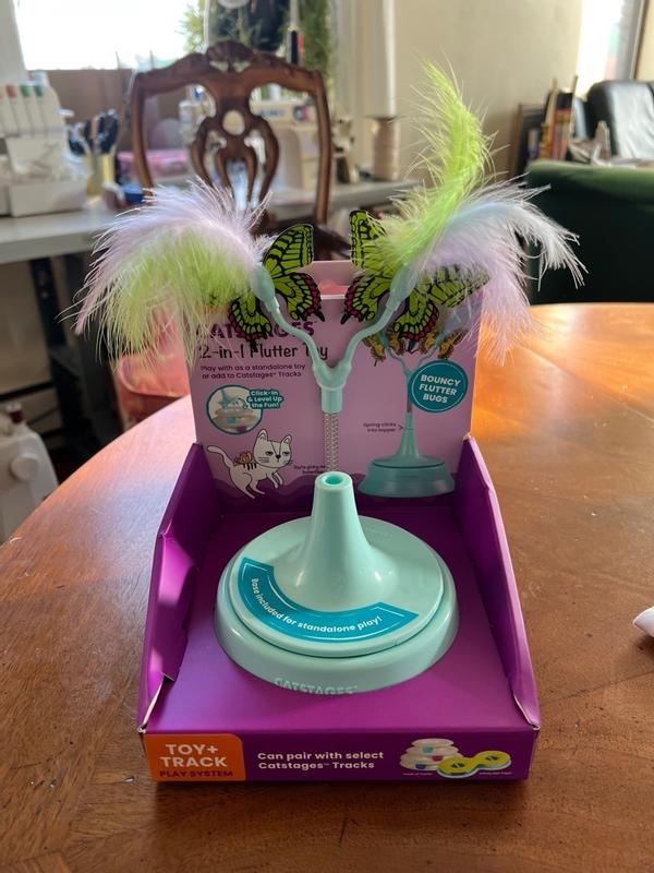 Catstages 2-in-1 Flutter Toy Cat Toy and Ball Track Topper | Petco