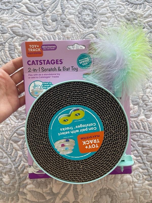 Catstages 2-in-1 Scratch & Bat Toy Cat Toy and Ball Track Topper | Petco
