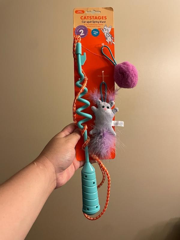 Catstages Cat-apult Spring Wand Teaser Wand Toy for Cats | Petco