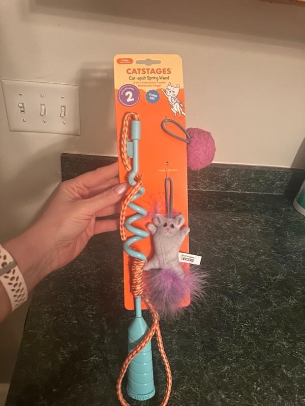 Catstages Cat-apult Spring Wand Teaser Wand Toy for Cats | Petco