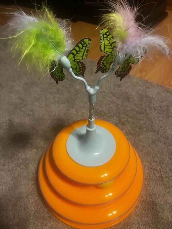 Catstages 2-in-1 Flutter Toy Cat Toy and Ball Track Topper | Petco