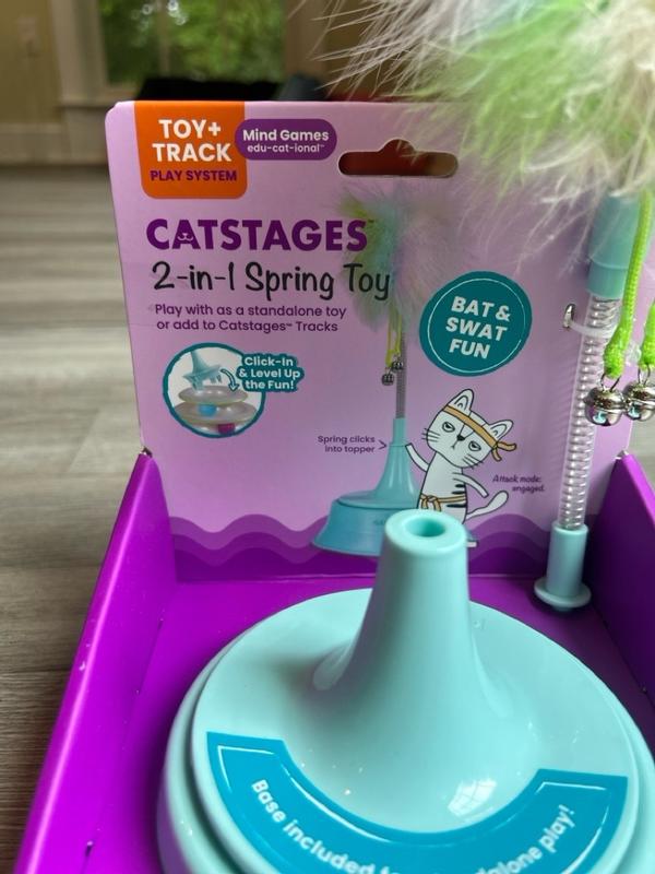 Catstages 2-in-1 Spring Toy and Ball Track Topper, 3 Ct. | Petco