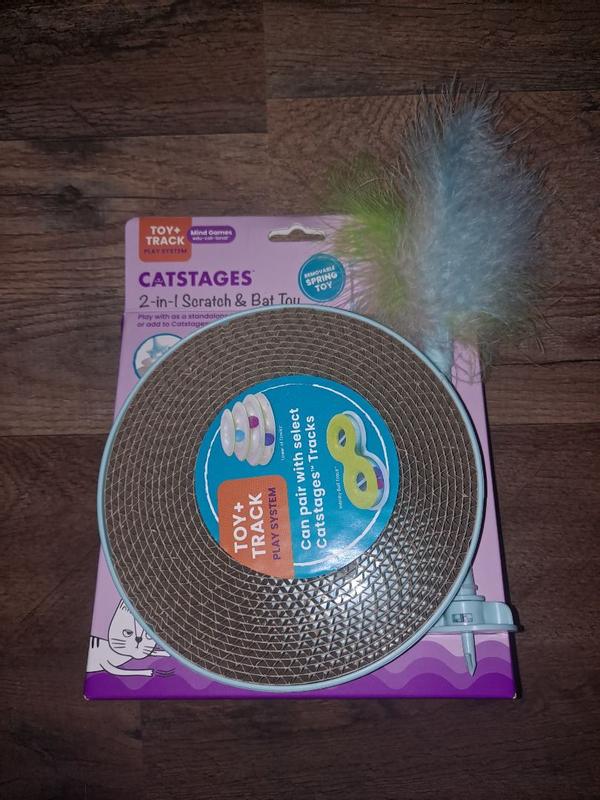 Catstages 2-in-1 Scratch & Bat Toy Cat Toy and Ball Track Topper | Petco