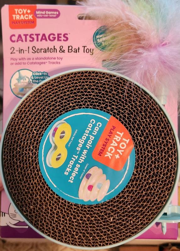 Catstages 2-in-1 Scratch & Bat Toy Cat Toy and Ball Track Topper | Petco