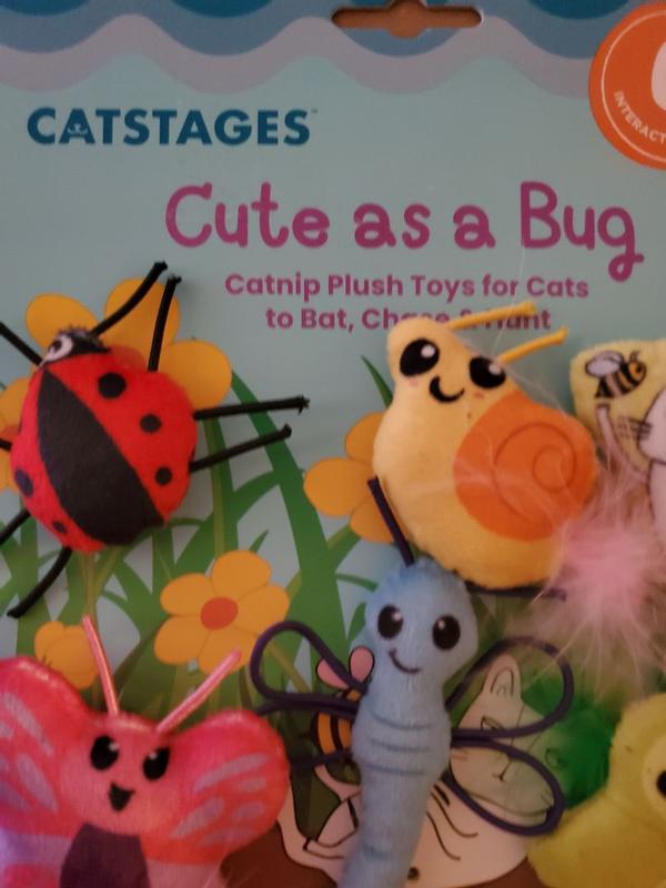 Catstages Cute As A Bug Plush Cat Toys, Pack of 6 | Petco