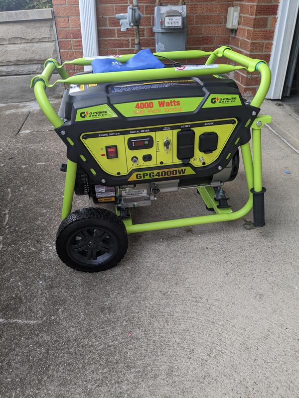 Green-Power America 4000 / 3300-Watt Single Fuel (Gasoline) Portable ...