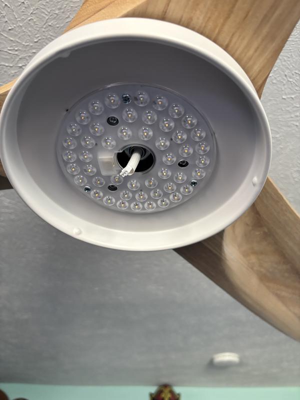 Sofucor Nicola 56-in Yellow with Yellow Blades LED Bladeless Ceiling ...