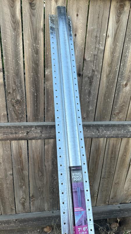 Proforce 7-1/2-ft H x 3-in W Galvanized Galvanized steel Privacy Line ...