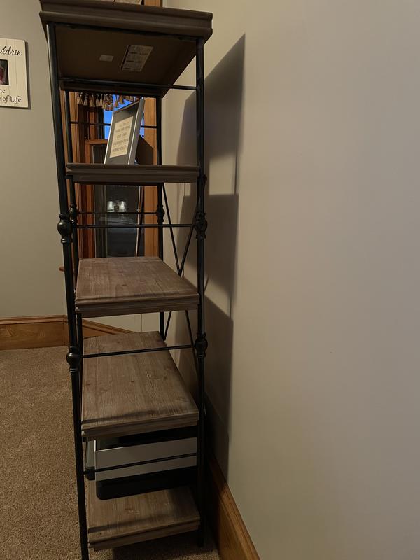 allen + roth Allen+ Roth Natural Metal 5-Shelf Bookcase (30-in W x 61 ...