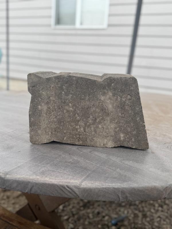 5-in H x 13.022-in L x 7.625-in D Antique Pewter Concrete Retaining ...