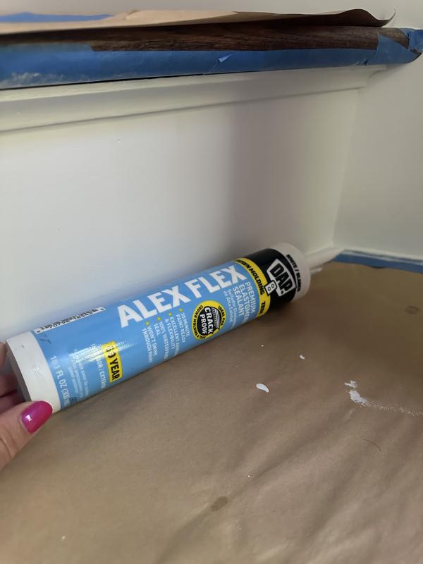 Shop DAP (1-Pack) ALEX Flex 10.1-oz Paint and Trim White Paintable ...