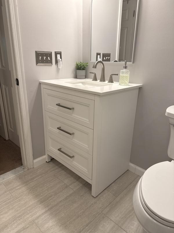 Shop allen + roth Norton Latte 36-in Vanity and Faucet Bundle at Lowes.com