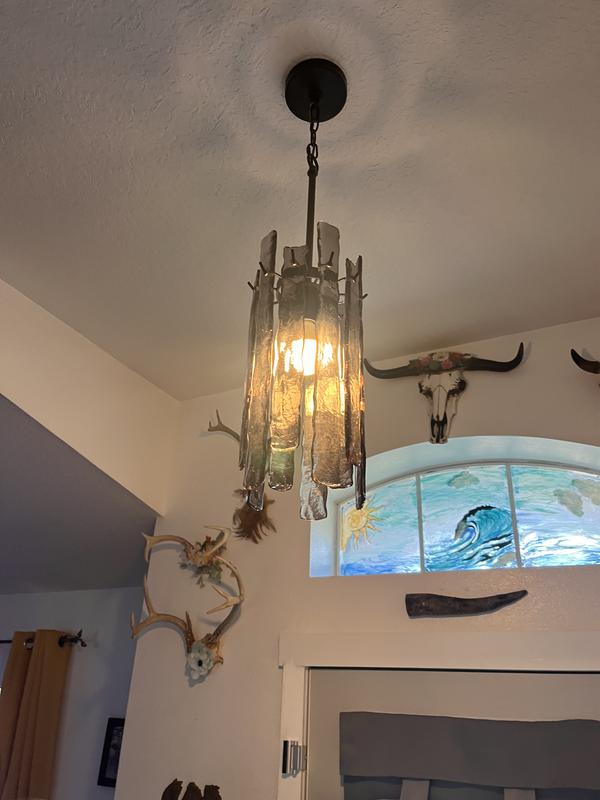 LNC Echonalyri 1 -Light Matte Black and Gray Glass Modern/contemporary ...