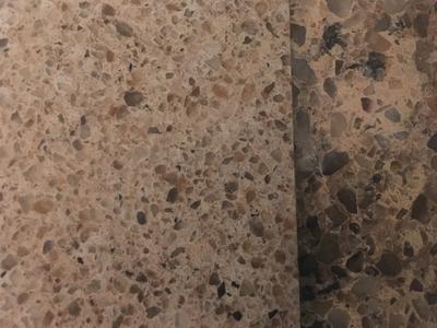 allen + roth Saffron Quartz Brown Kitchen Countertop Sample (4-in x 4 ...