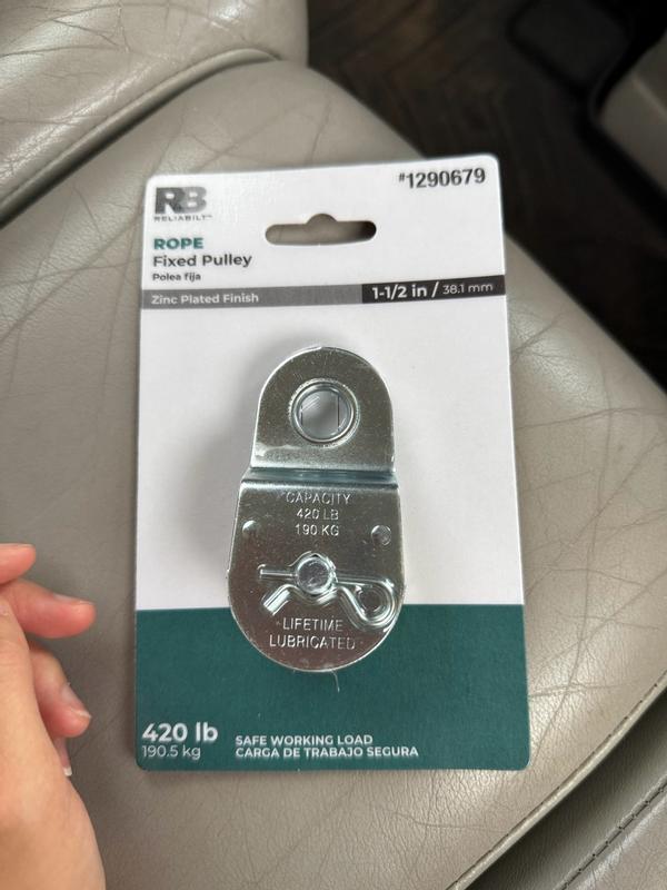 RELIABILT 1.56-in Single Rope Fixed eye Pulley in the Pulleys ...