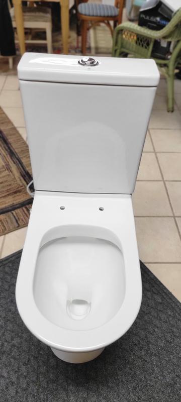 Maceratingflo ARES 750W White Elongated Chair height 1.28 GPF Dual ...